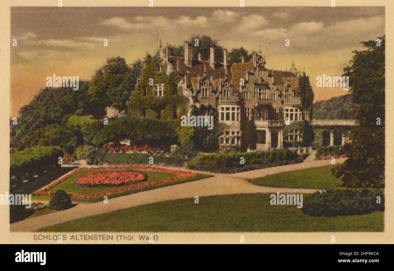 Schloss Altenstein, Thüringen - Schloss Stock Photo - Alamy