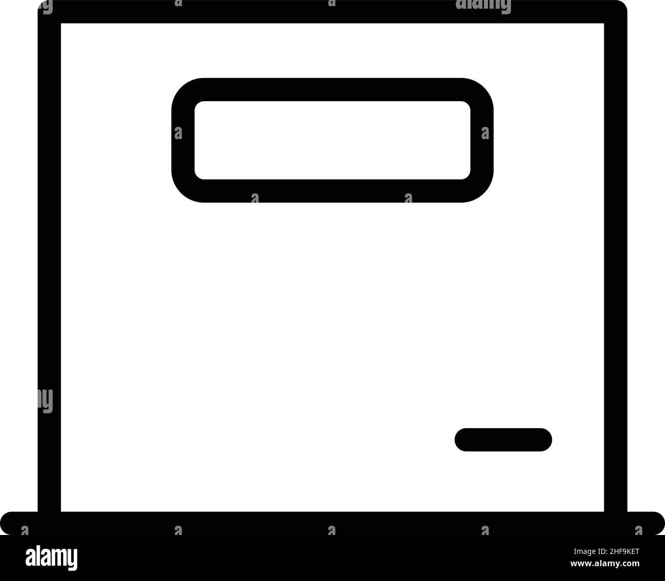 Carton box icon outline vector. House relocation. Move service Stock ...