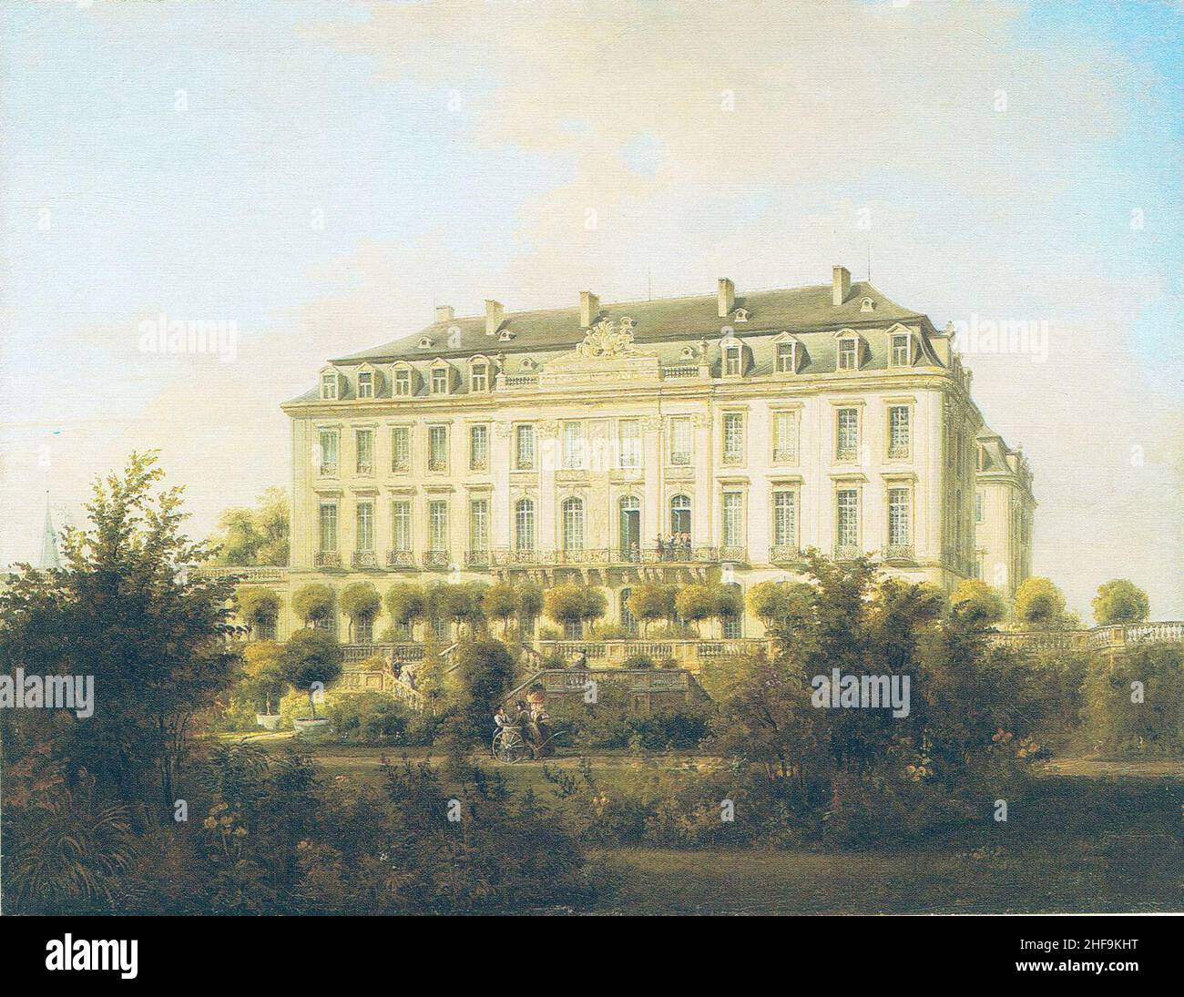 Schloss Brühl Gartenseite-C166 Stock Photo - Alamy