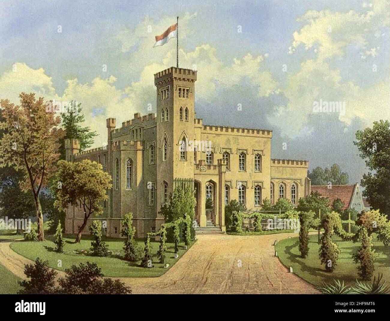 Schloss Lankau Sammlung Duncker Stock Photo - Alamy