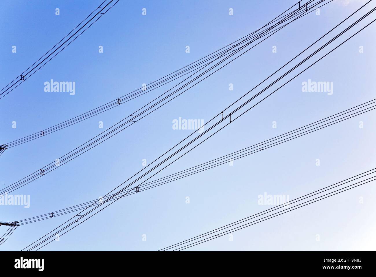 electricity tower for energy in beautiful landscape Stock Photo - Alamy