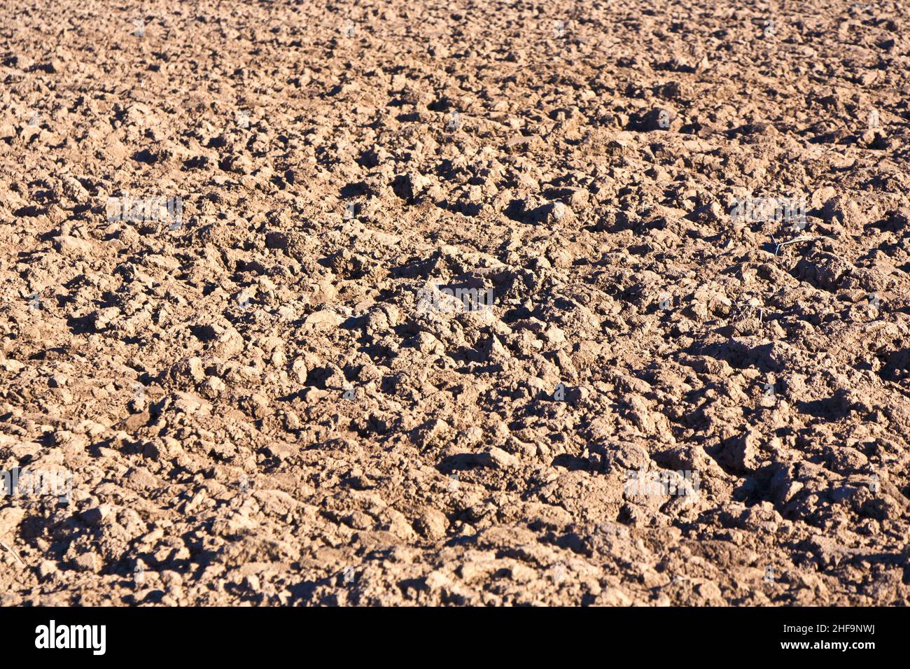 Closeup of a plowed field prepared for new planting Stock Photo - Alamy