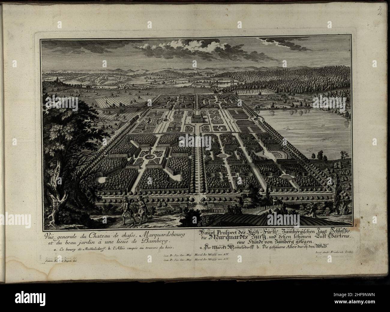 Schloss Seehof, 1731 Stock Photo - Alamy