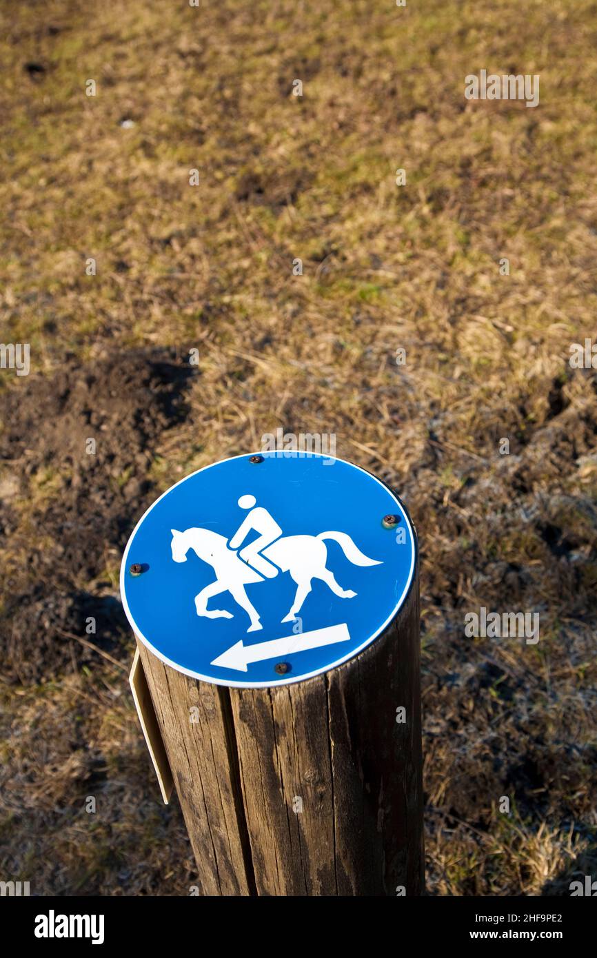 sign riding allowed Stock Photo - Alamy