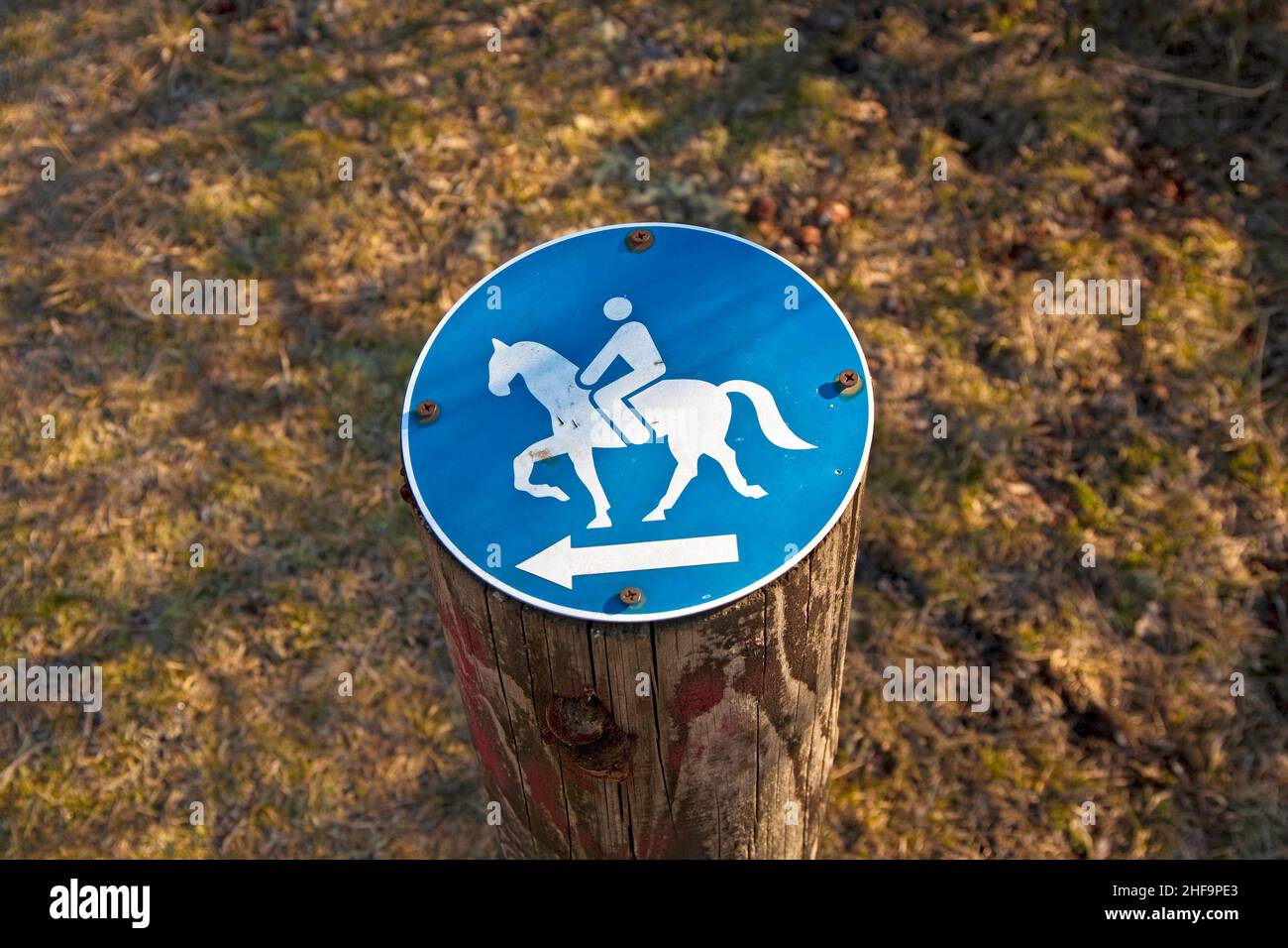 sign riding allowed Stock Photo - Alamy