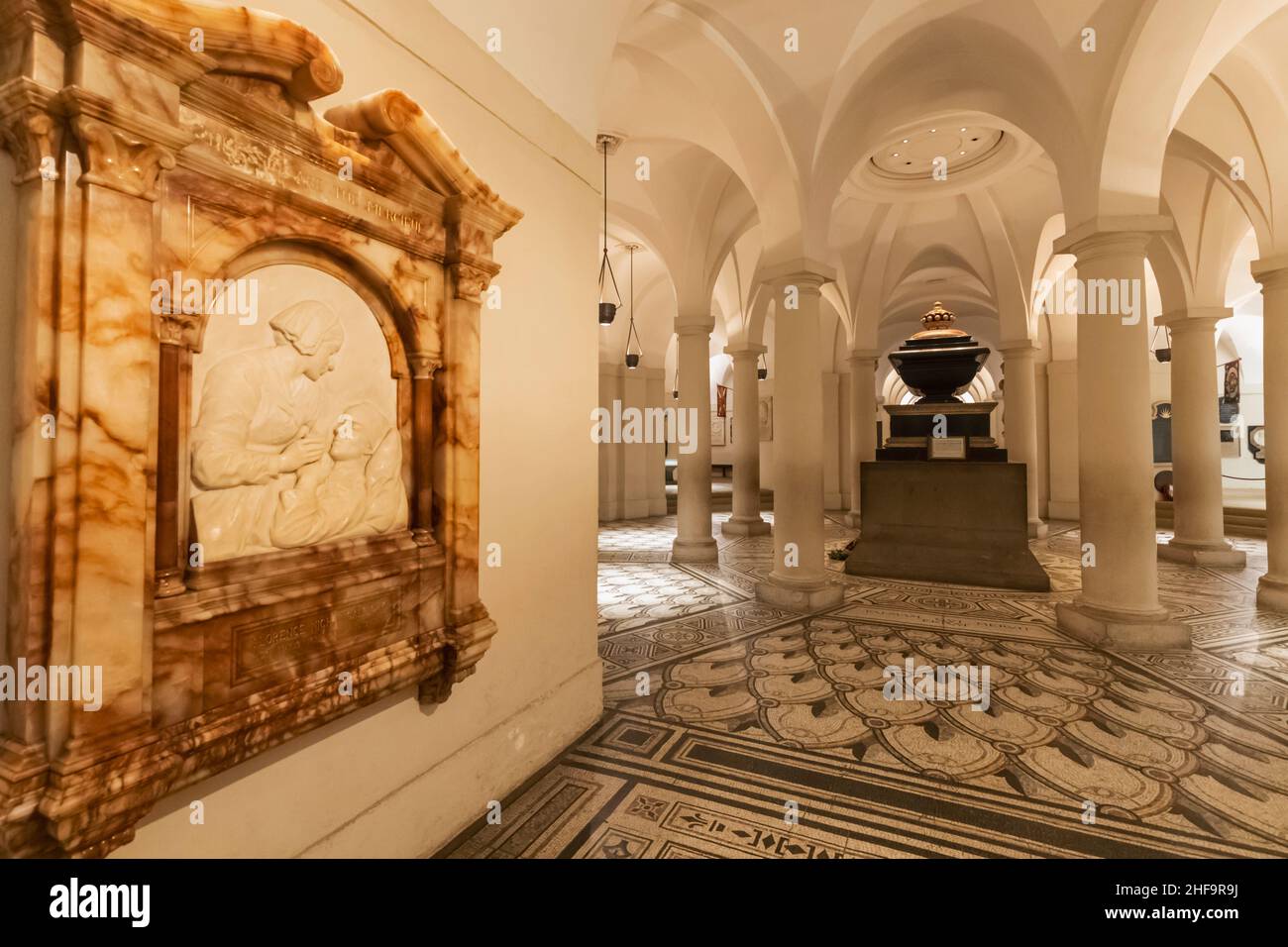 England, London, St. Paul's Cathedral, The Crypt, Florence Nightengale ...