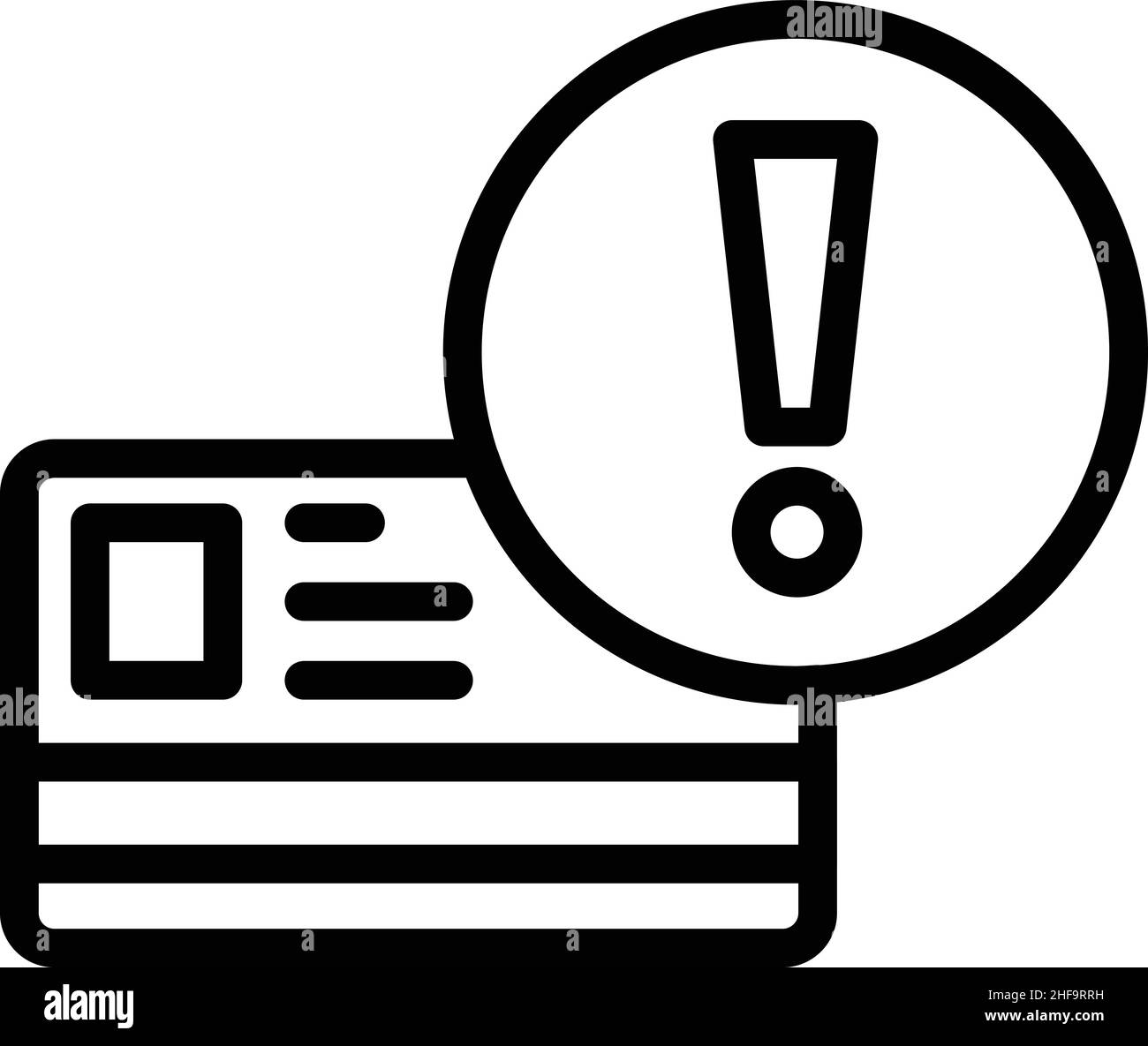 Secured credit card icon outline vector. Loan income. Terms tax Stock ...