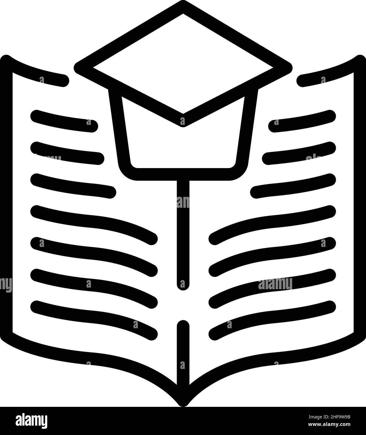 Social open book icon outline vector. Csr trust. Public value Stock ...