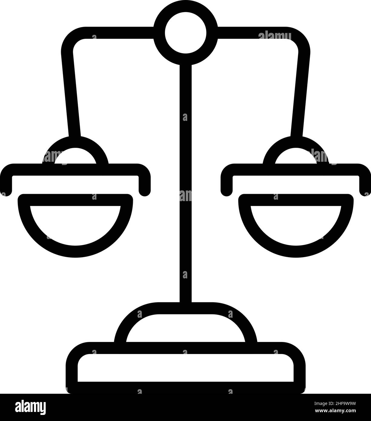 Social balance icon outline vector. Service trust. Value integrity ...