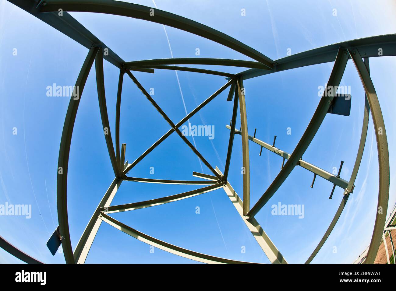 construction site with electrical tower Stock Photo - Alamy