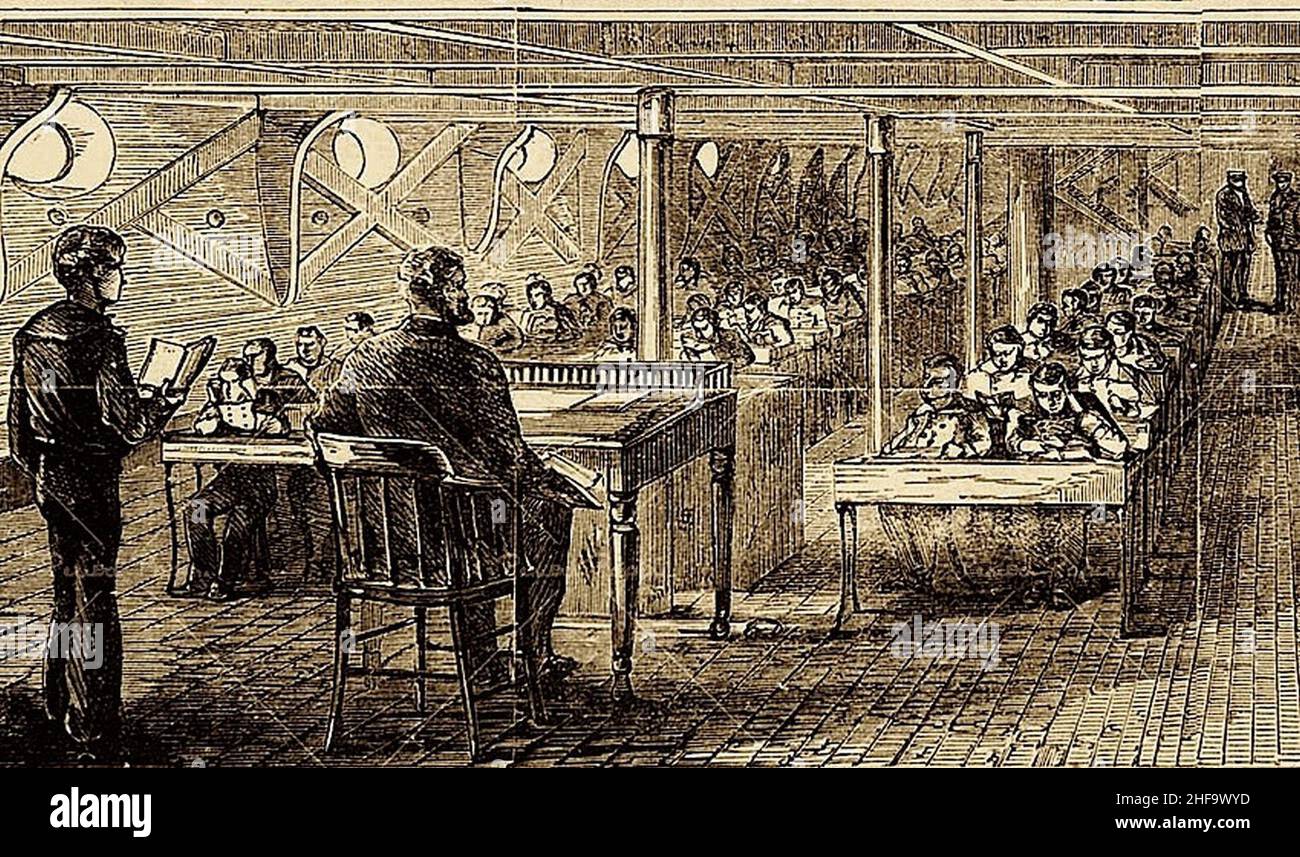 School ship Mercury 1872 Stock Photo - Alamy