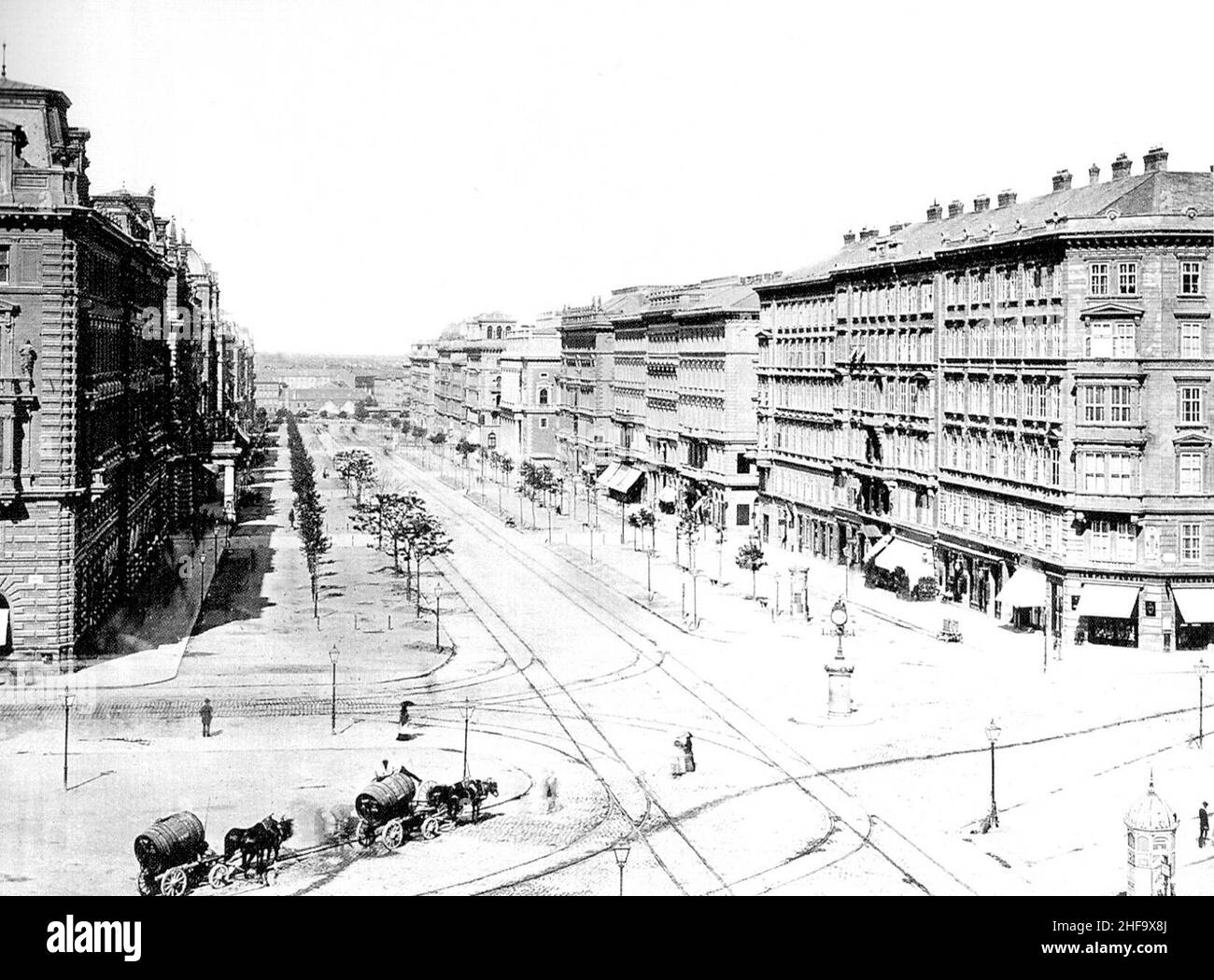 Schottenring Wien 1875 Stock Photo - Alamy