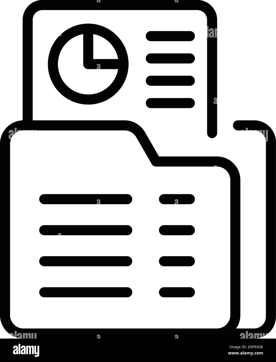 Collateral folder icon outline vector. Loan payment. Finance time Stock ...