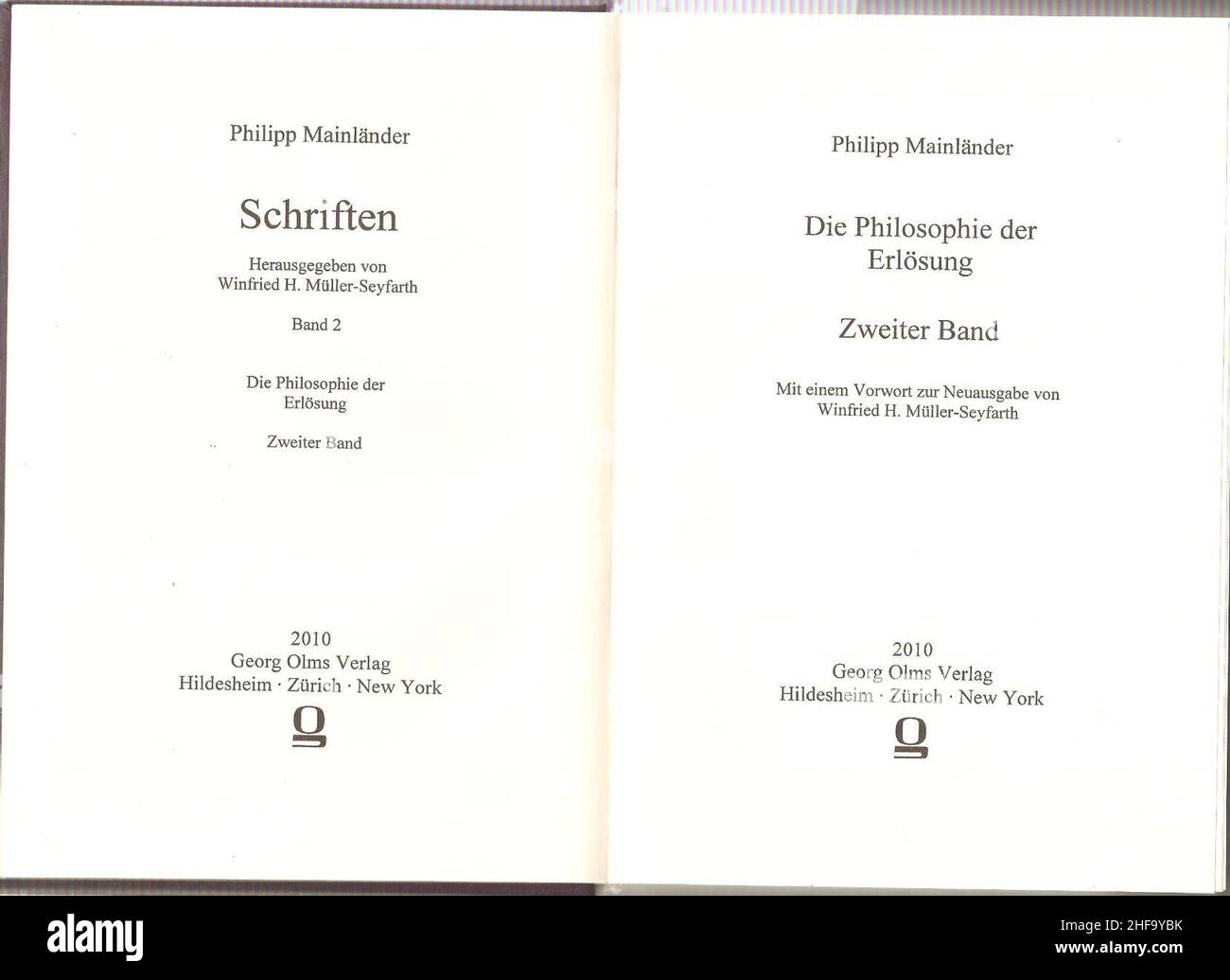 Schriften Mainländer M2-01 Stock Photo - Alamy