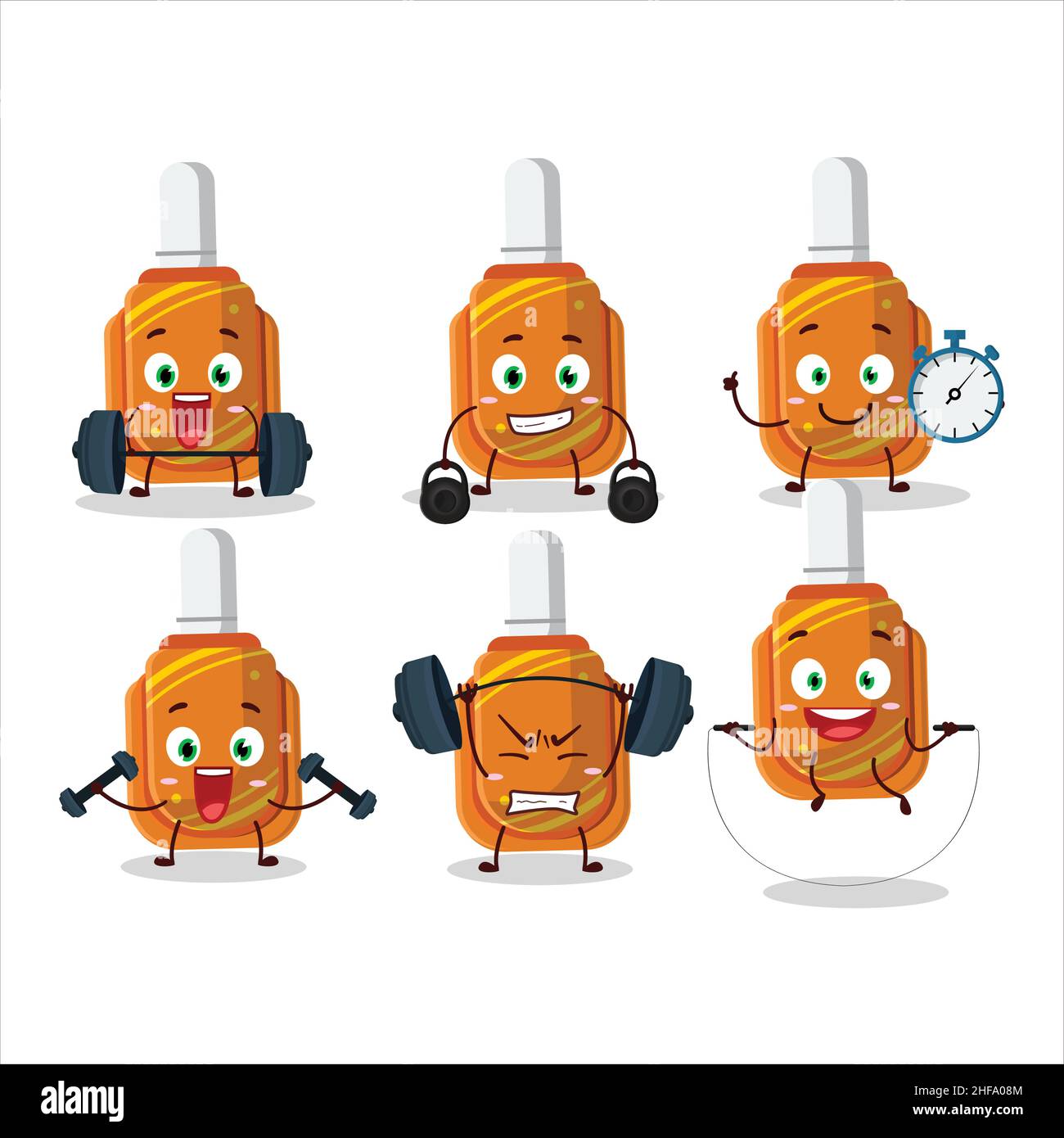 A healthy orange correction pen cartoon style trying some tools on ...