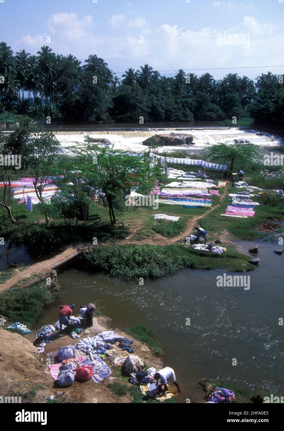 Village laundry spot in Tamil Nadu state India Stock Photo - Alamy