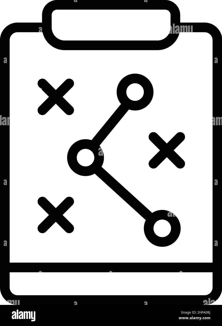 Tactical board icon outline vector. Business trend. Seo web Stock ...