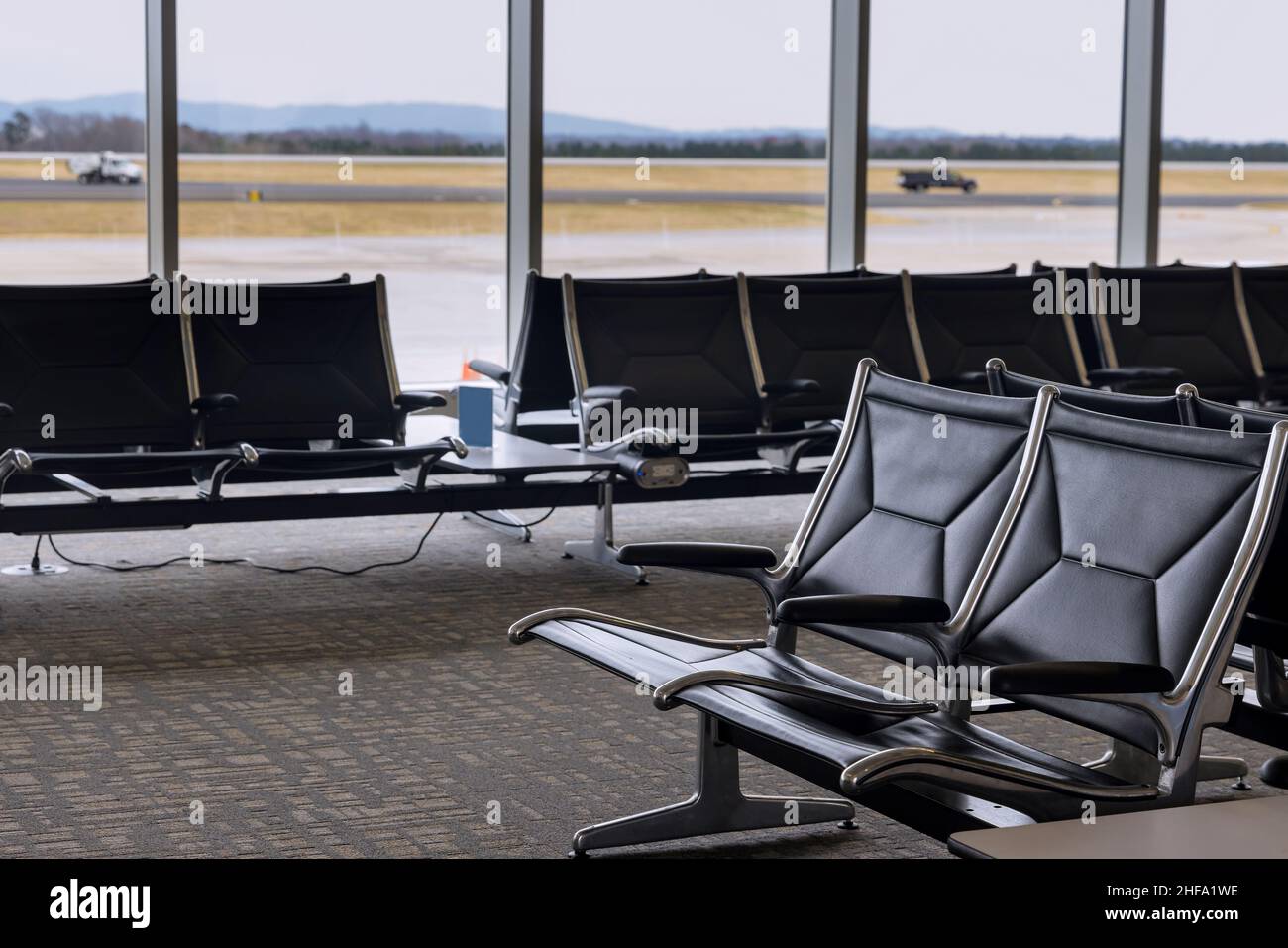 International airport interior airport lounge gate passenger airplane ...