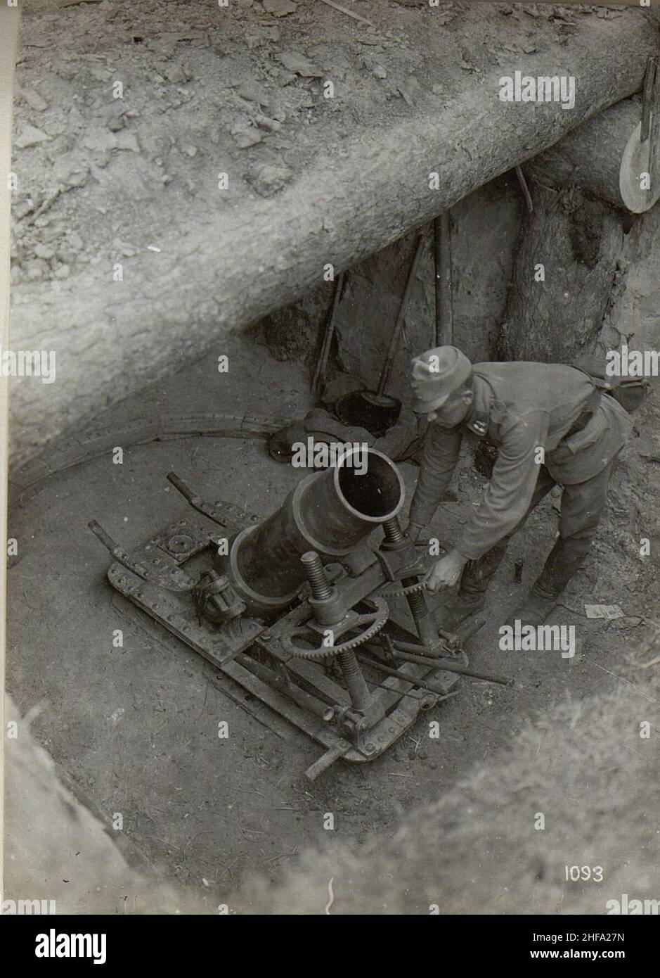 Schwere Minenwerfer, möglicherweise nahe eines Schiessstandes bei Kowel ...