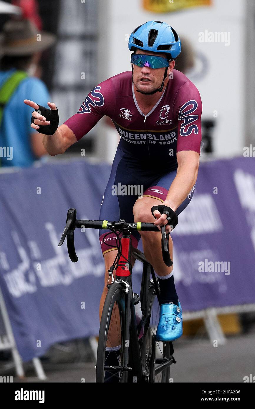 Ballarat, Australia, 15 January, 2022. David Nicholas crosses the ...