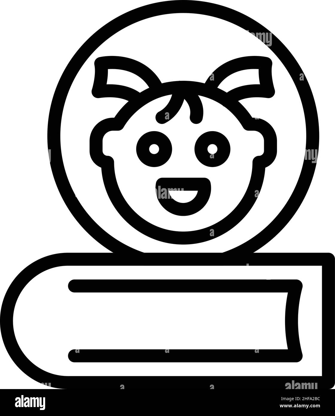 Children education icon outline vector. School teacher. Preschool class ...