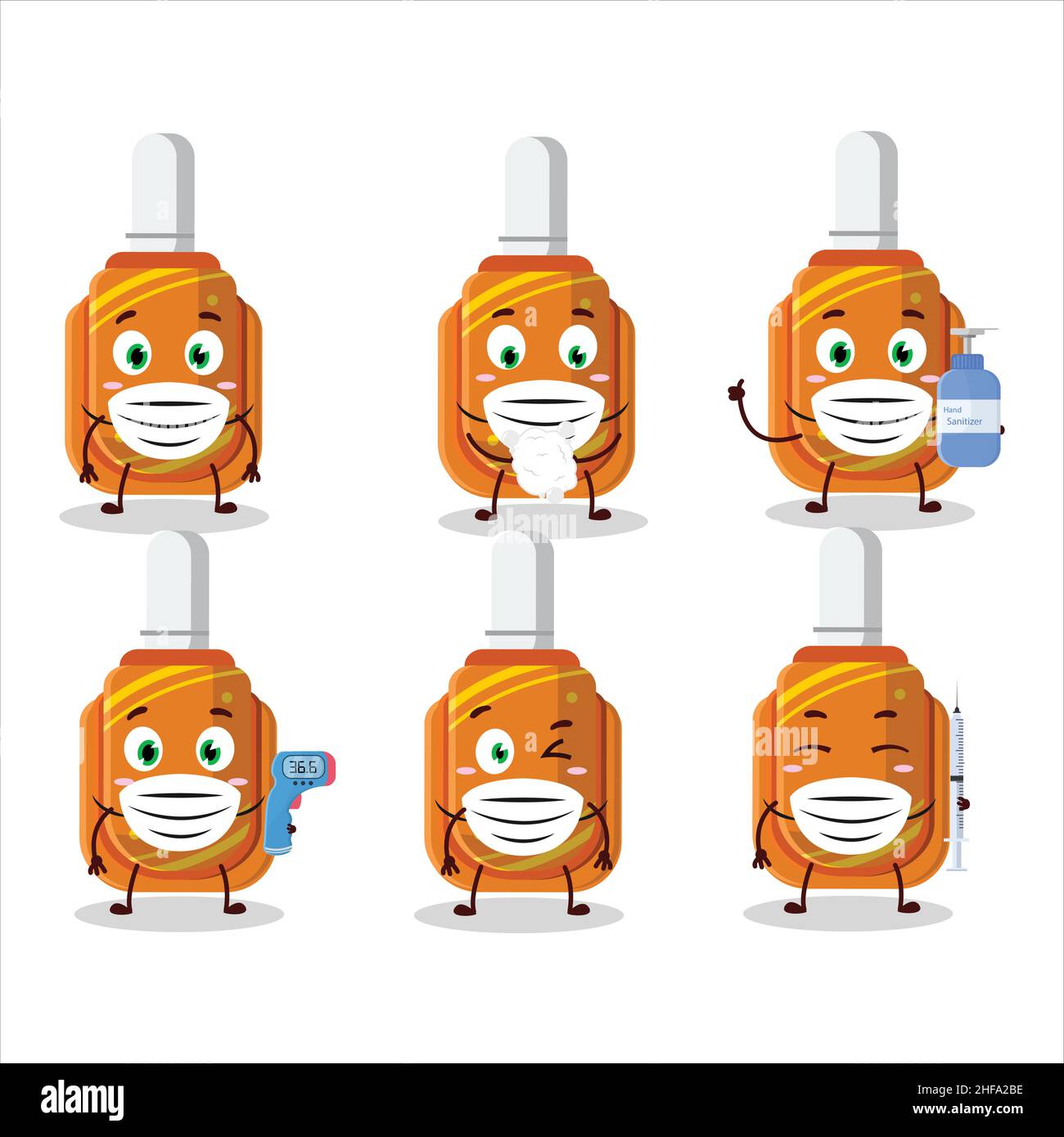 A picture of orange correction pen cartoon design style keep staying ...
