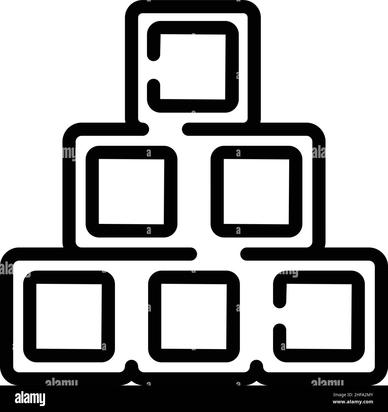 Cardboard cubes Black and White Stock Photos & Images - Alamy