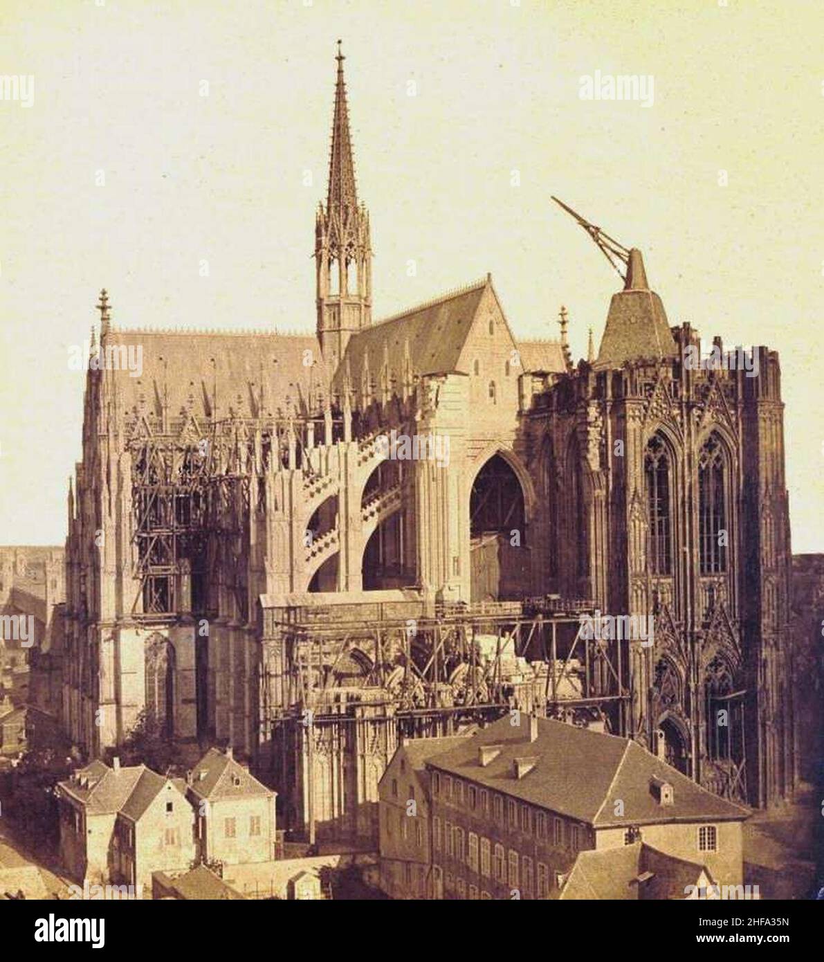 Schönscheidt, J. H. & Th. - Cologne Cathedral, western facade, south ...
