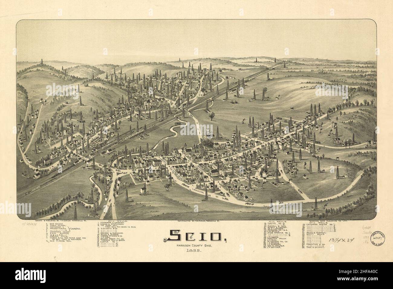 Scio, Harrison County, Ohio 1899 Stock Photo - Alamy