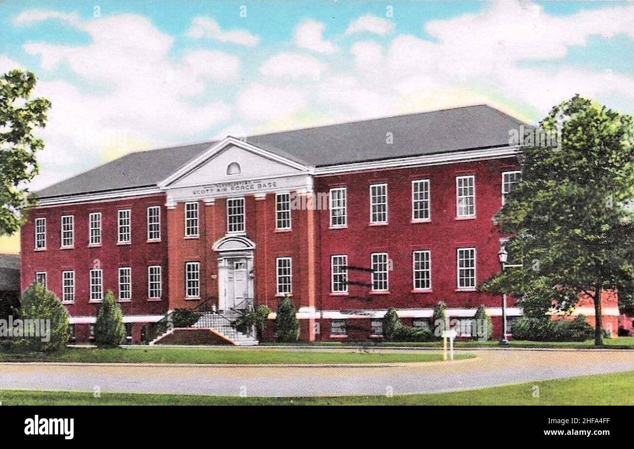 Scott Air Force Base - Base Headquarters Stock Photo - Alamy