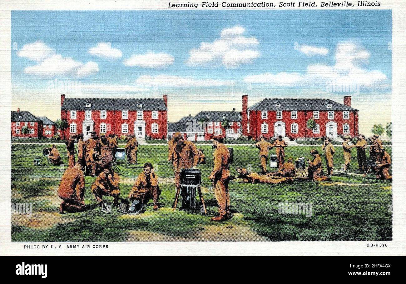 Scott Field - Learning Field Communications Stock Photo - Alamy