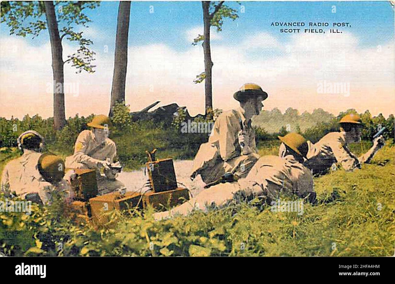 Scott Field - Advanced Radio Post Stock Photo - Alamy