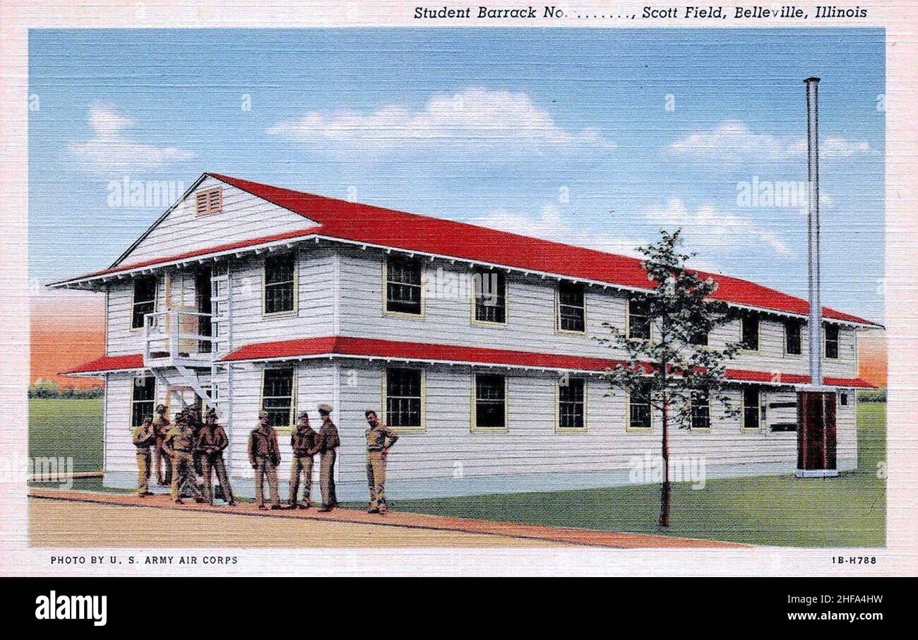 Scott Field - Student Barracks Stock Photo - Alamy