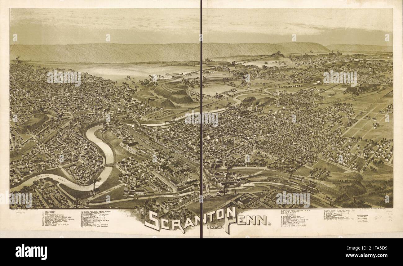 Scranton, Penn. 1890 Stock Photo - Alamy