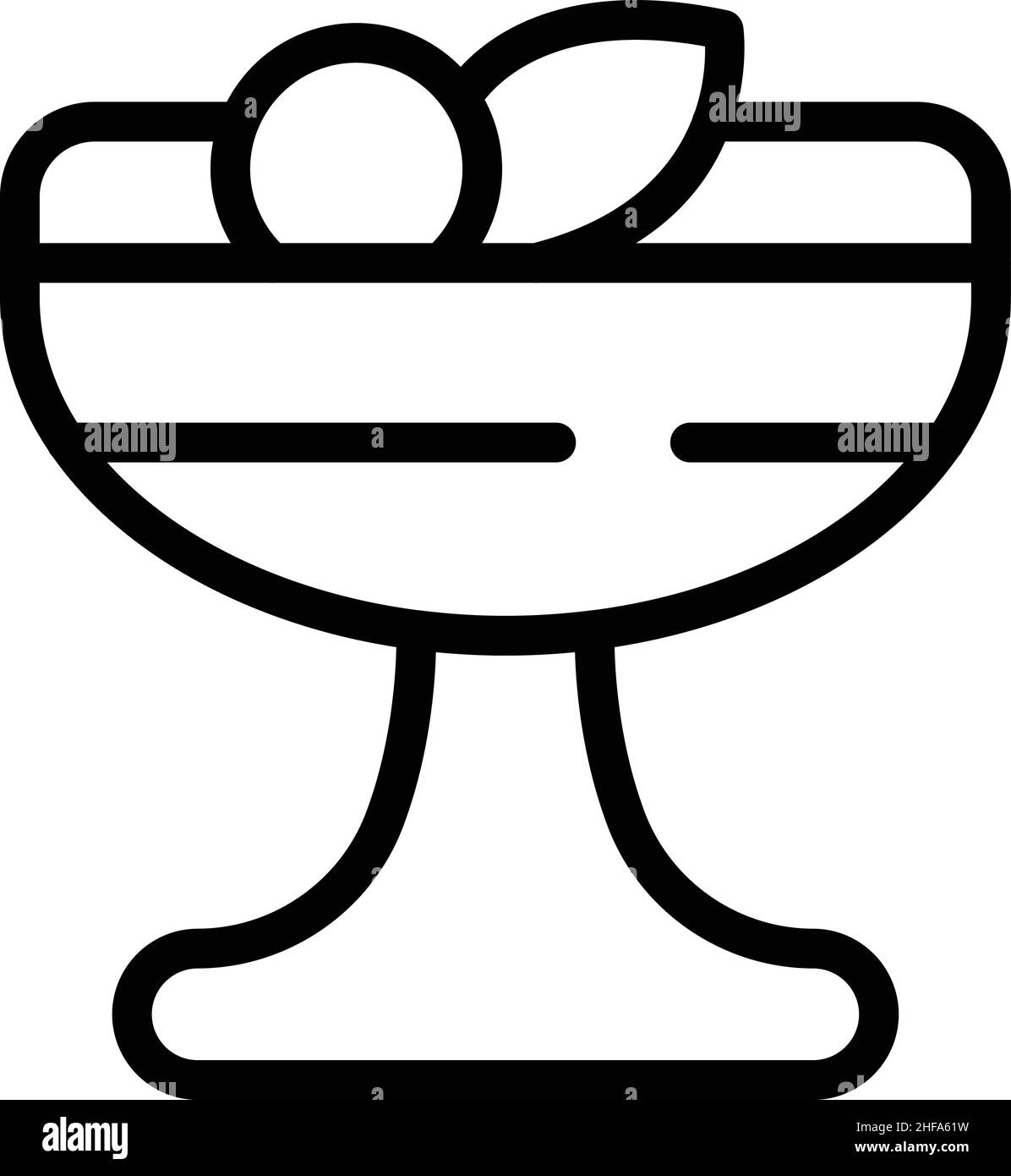 Jelly icon outline vector. Bright dessert. Shiny fruit Stock Vector ...
