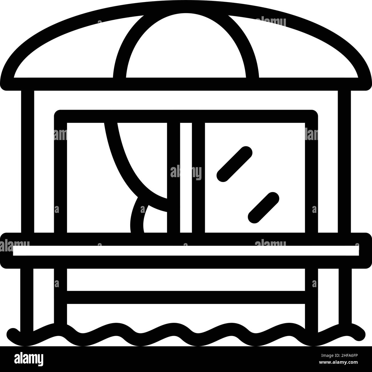 The bungalow beach resort Black and White Stock Photos & Images - Alamy