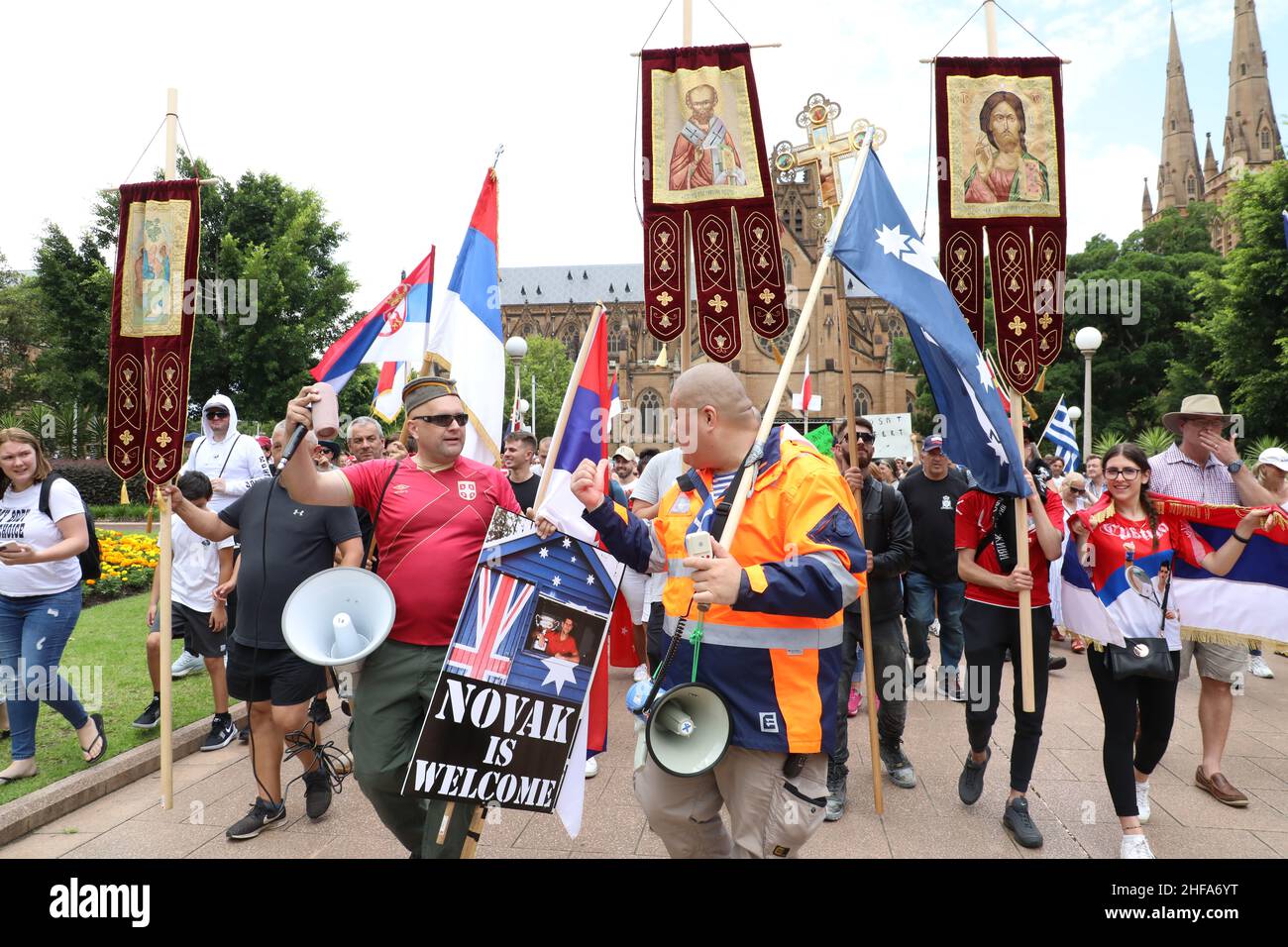 Sydney, Australia. 15th January 2022. Freedom fighter Aussie Cossack ...