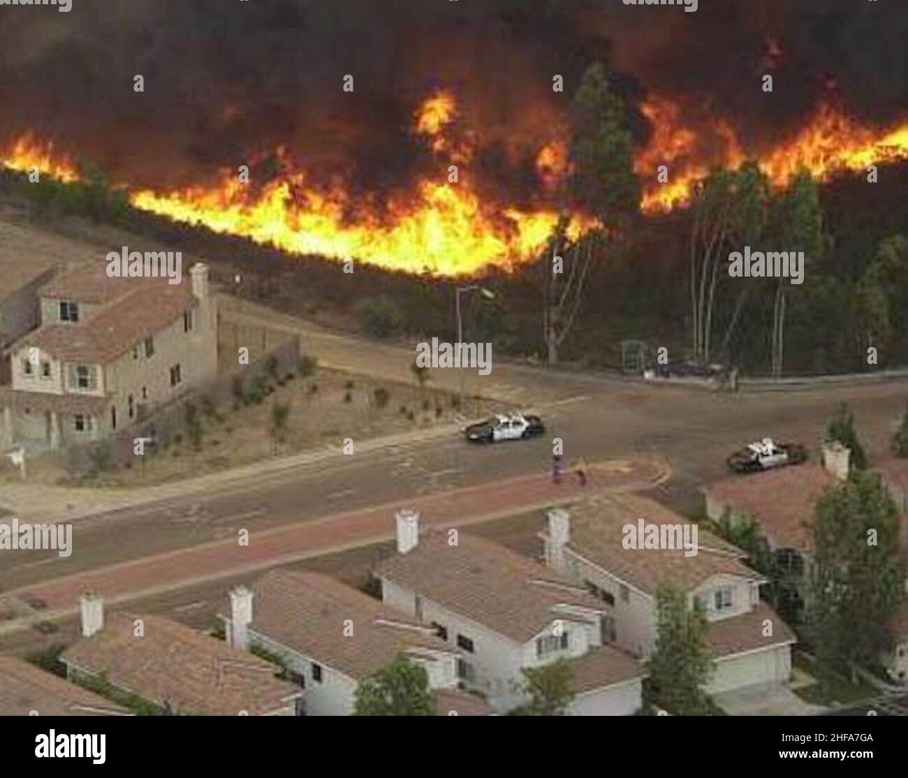 Scripps Ranch fire USGS Stock Photo - Alamy