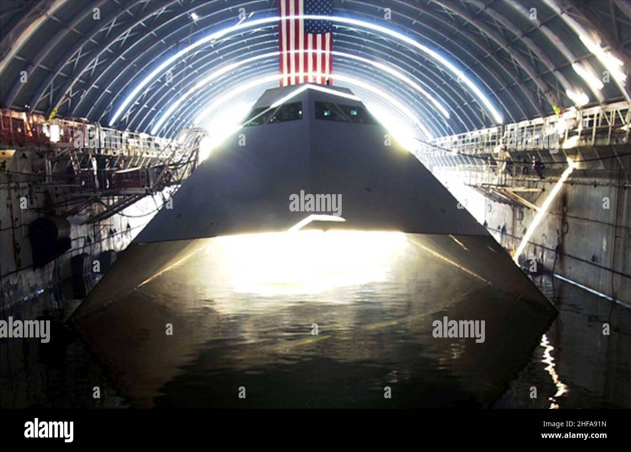 Sea Shadow moored Stock Photo - Alamy