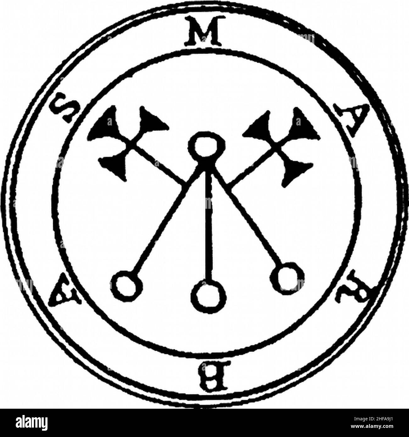 Seal of Marbas Stock Photo - Alamy