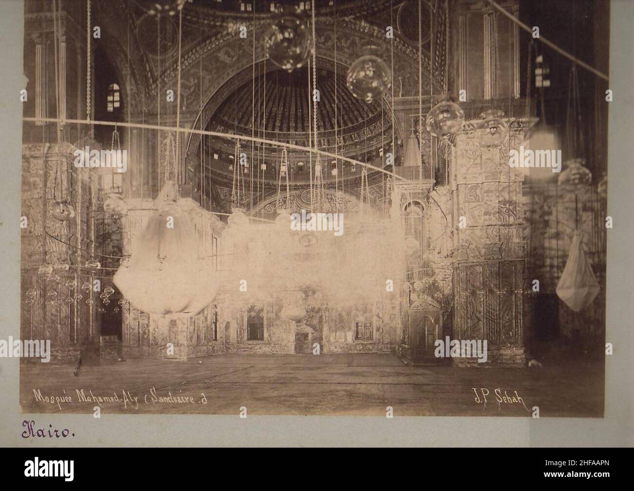 Sebah, Pascal (1823-1886) - Mosquée Mohamed Ali (sanctuaire) - Cairo ...