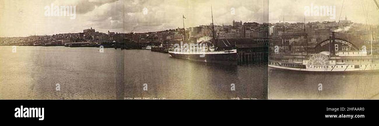 Vintage seattle waterfront hi-res stock photography and images - Alamy