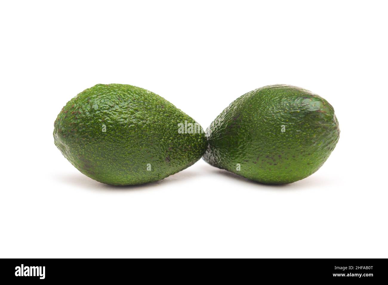 Avocado fruits isolated on a white background Stock Photo - Alamy