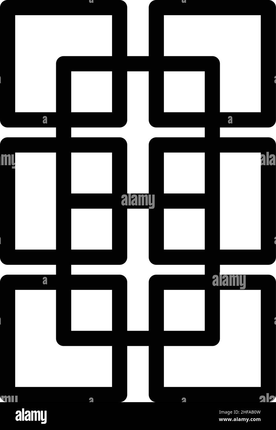 Gypsum icon outline vector. Drywall construction. House cement Stock ...