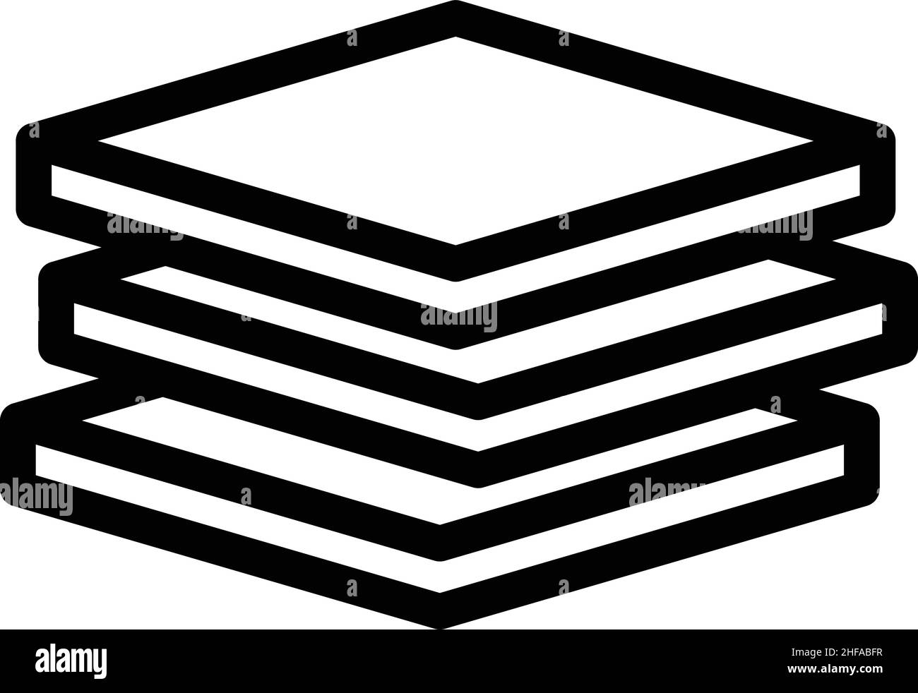 Drywall wall icon outline vector. Construction plaster. Cement pile ...