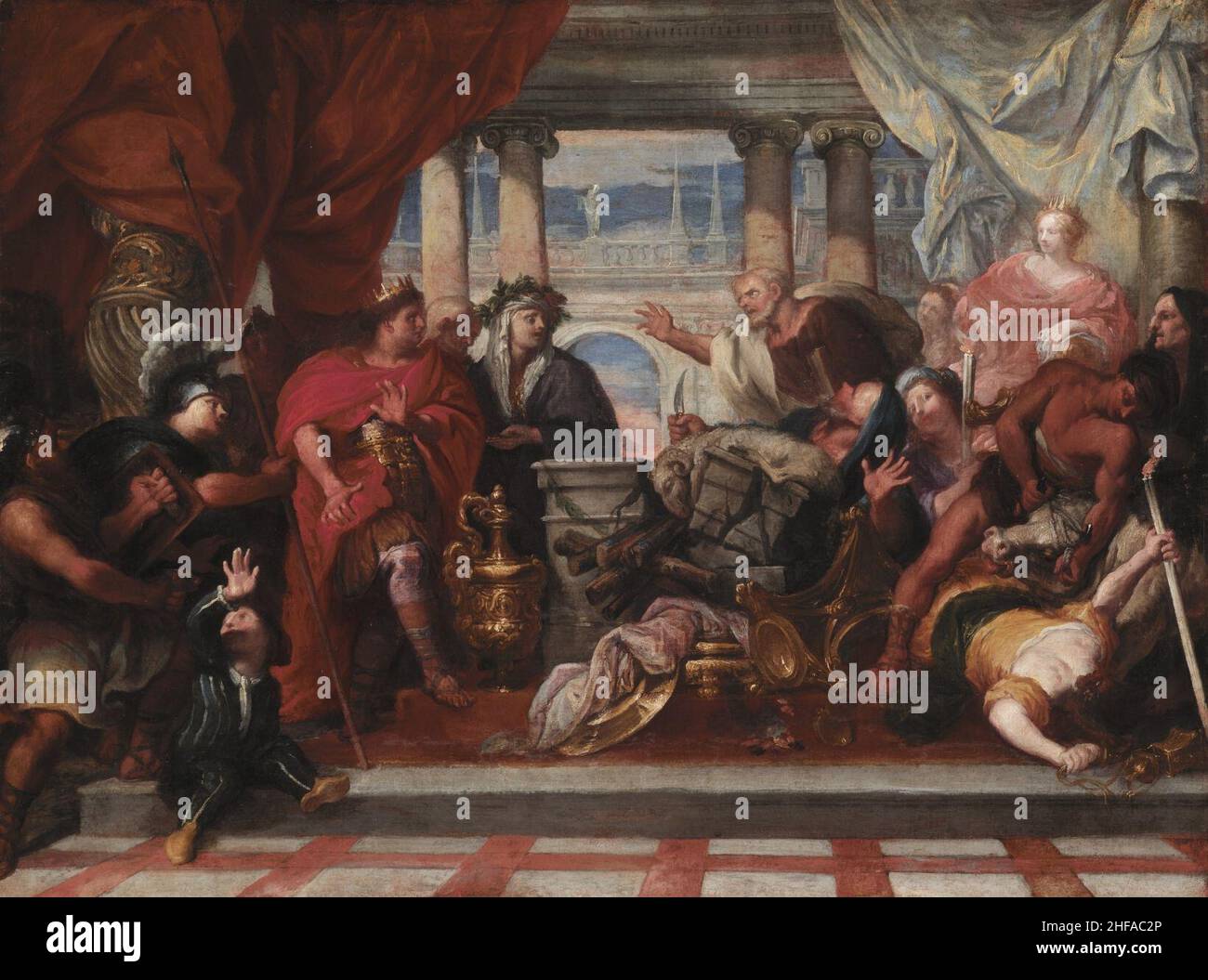 Sebastiano Mazzoni - Scene of Sacrifice Stock Photo - Alamy