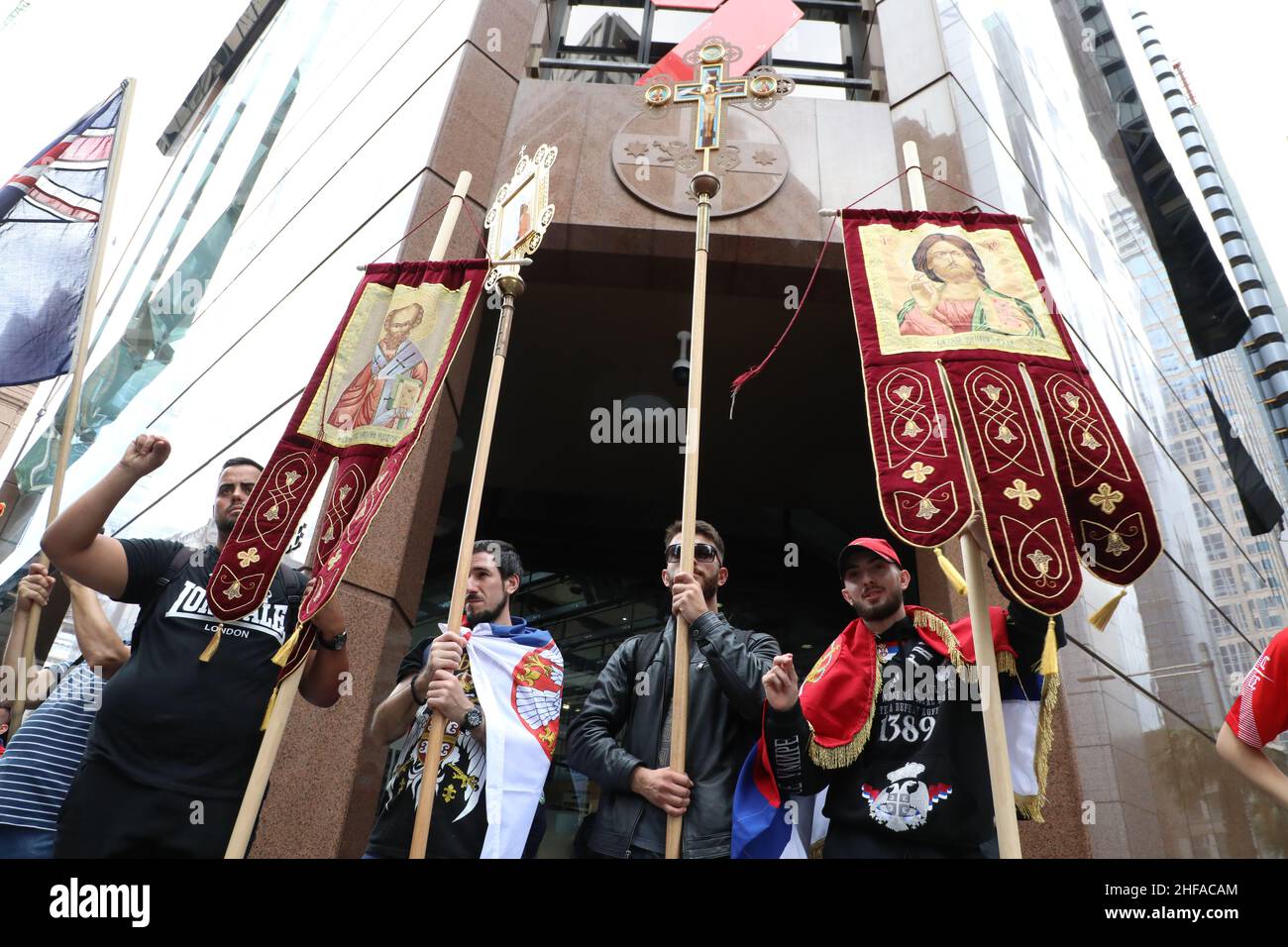 Sydney, Australia. 15th January 2022. Freedom fighter Aussie Cossack ...