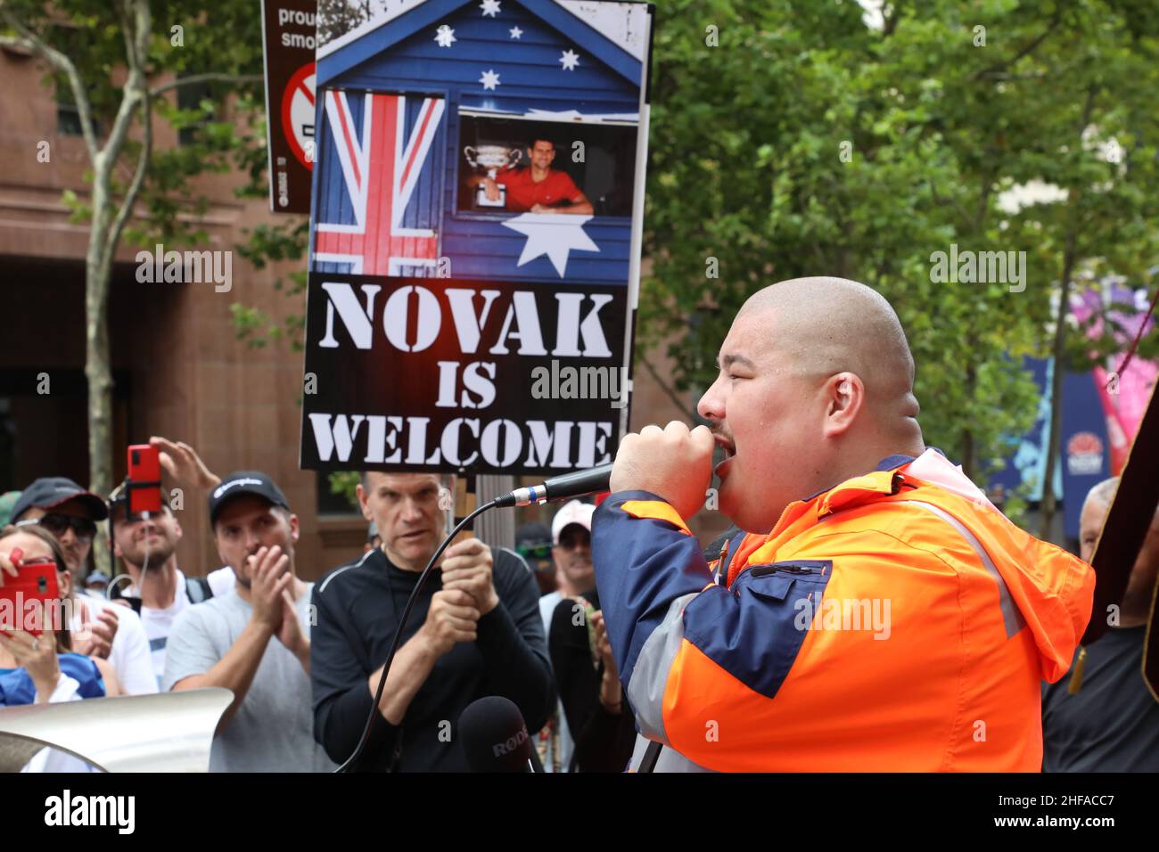 Sydney, Australia. 15th January 2022. Freedom fighter Aussie Cossack ...