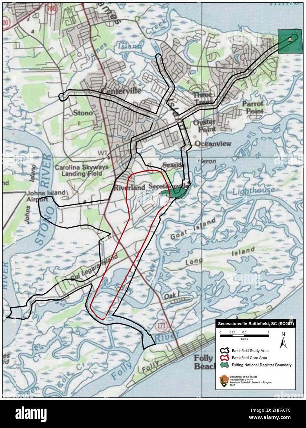 Secessionville Battlefield South Carolina Stock Photo - Alamy