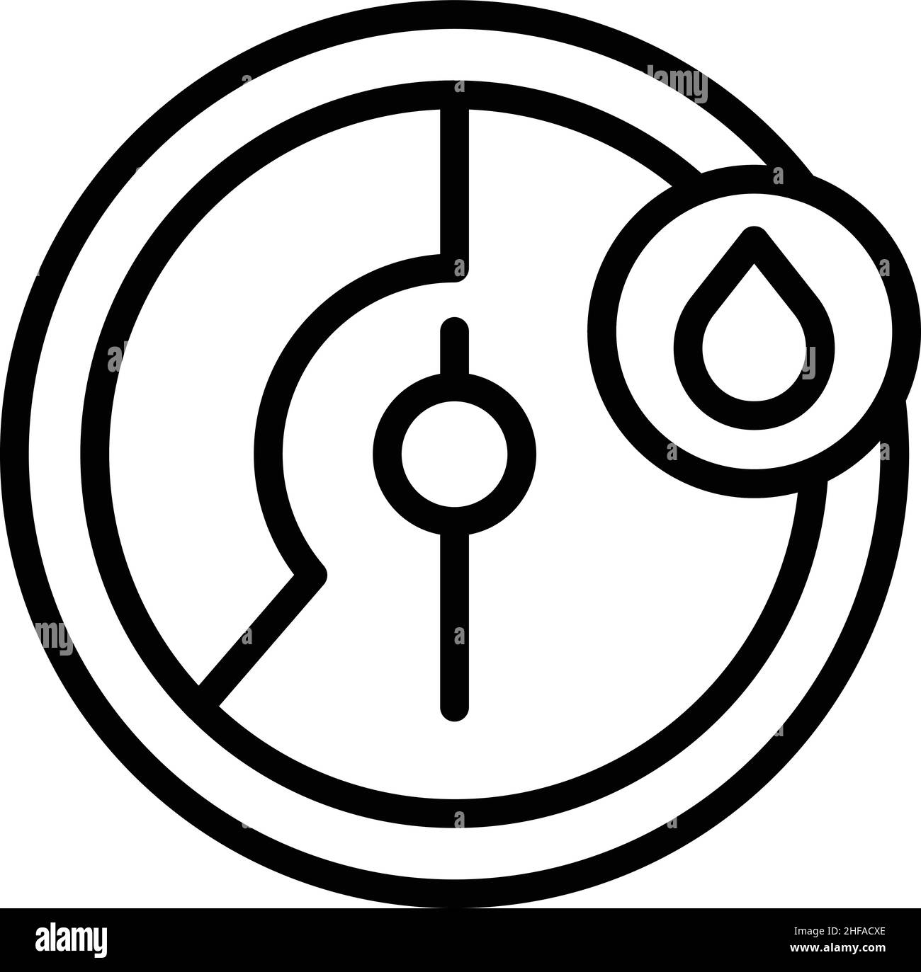 Time care icon outline vector. Cell protection. Age cell Stock Vector ...